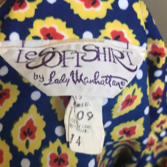 Lady Manhatten | Tops | Vintage Pattern Print Blouse Vintage Sz 4 ...